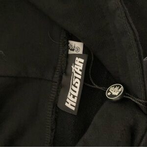 HUF | Sweaters | Hellstar Racer Black Hoodie With Graphic Design | Poshmark